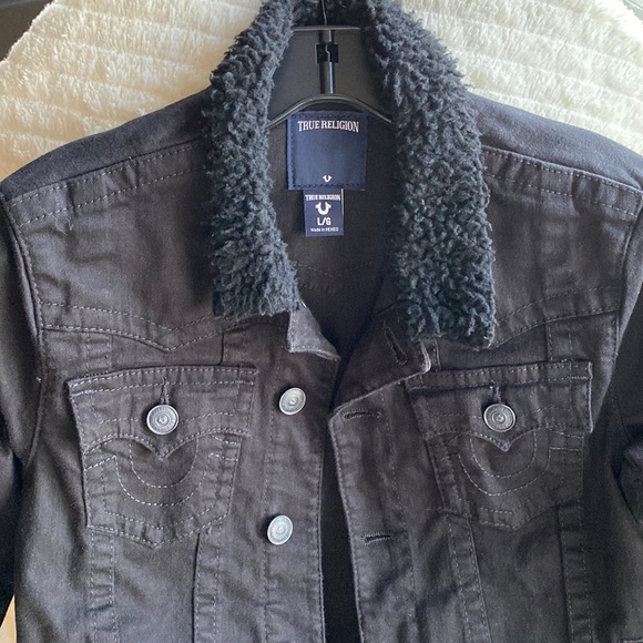 True Religion | Jackets & Coats | True Religion Cotton Stretch Faux Fur ...